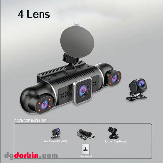 دوربین خودرو 4 لنزه 360 وای فای دار دید در شب M99 Pro - فروشگاه دوربین ...